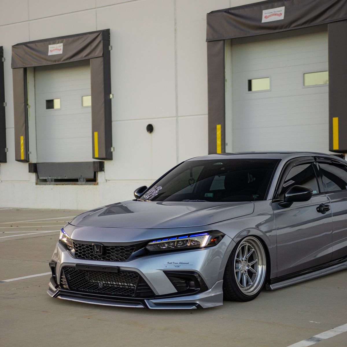 2022-2024 Honda Civic Yofer V3 Front Lip (4pc)